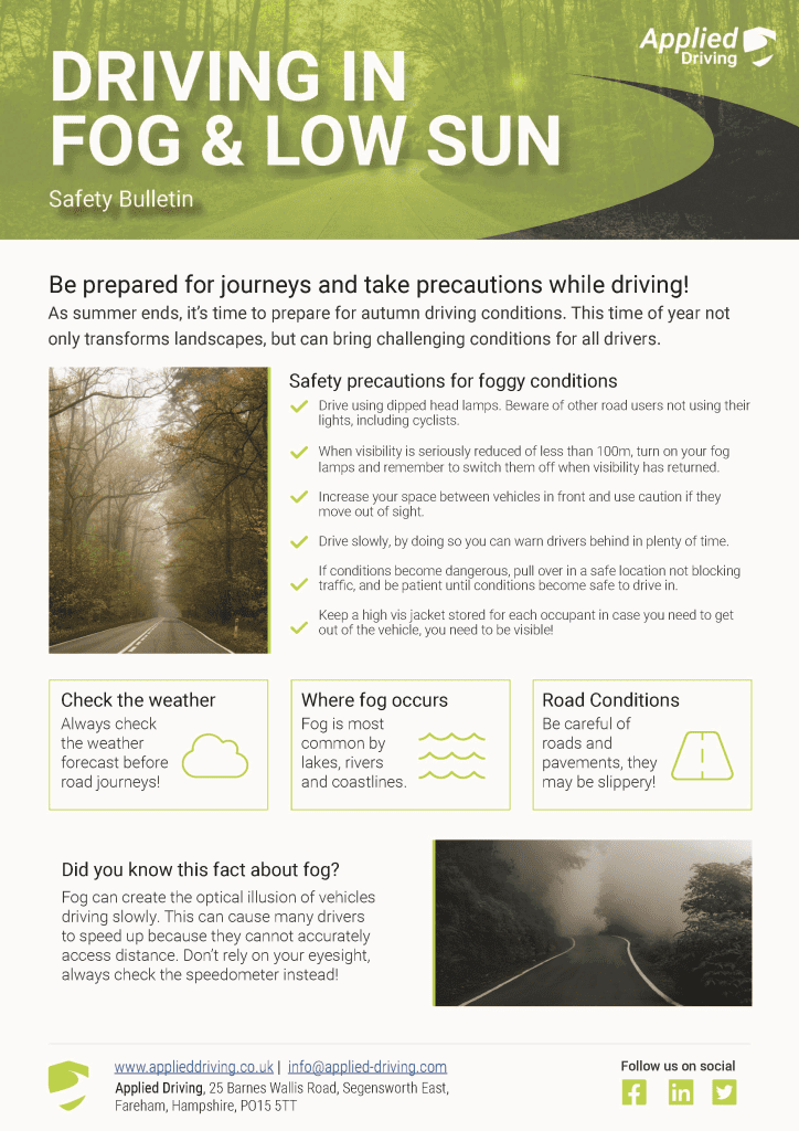 Fog and Low sun | Applied Driving