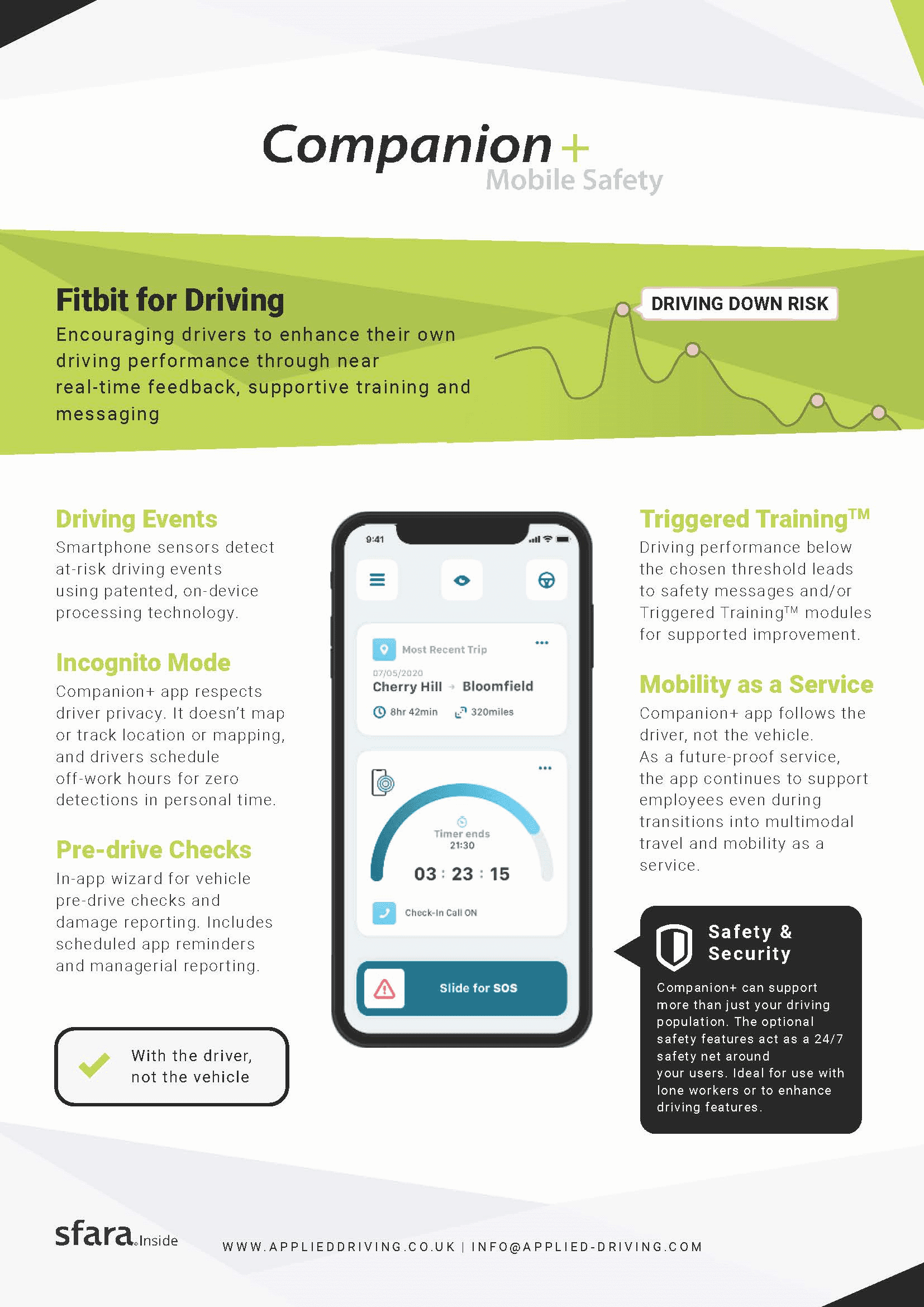 Companion+ Flyer (Mobile Safety) | Applied Driving