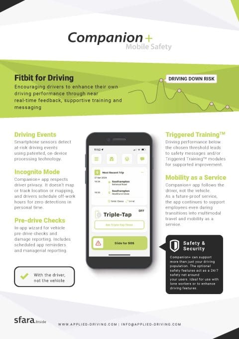 Companion+ Flyer (Mobile Safety) | Applied Driving