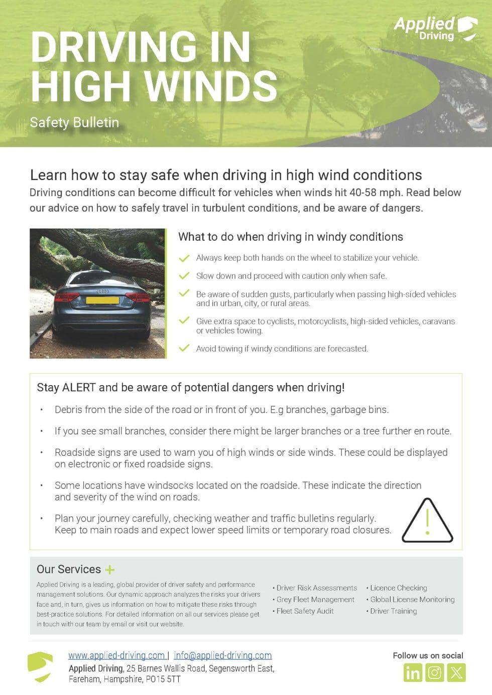 High Winds | Applied Driving