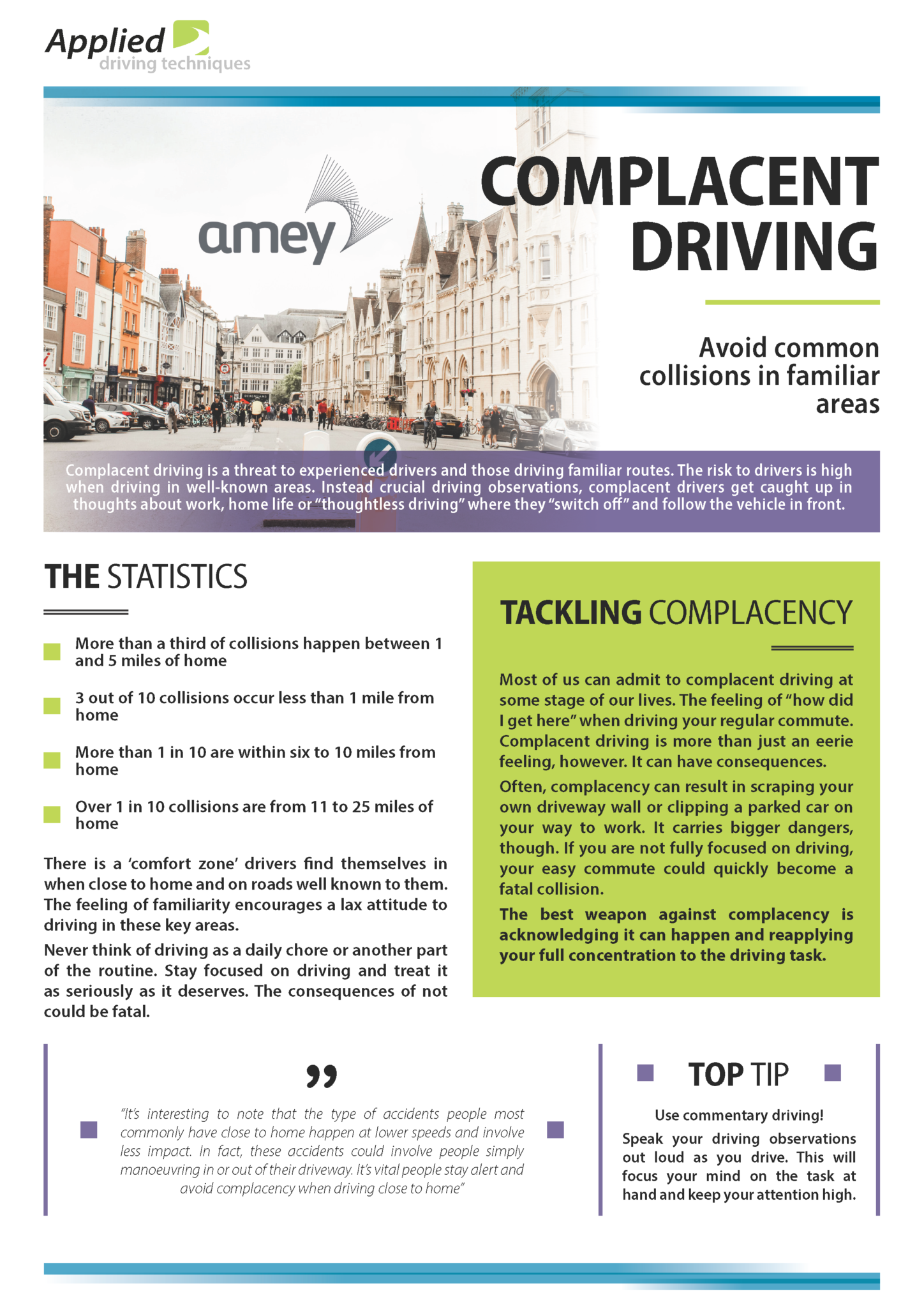 Complacent Driving (Amey) | Applied Driving