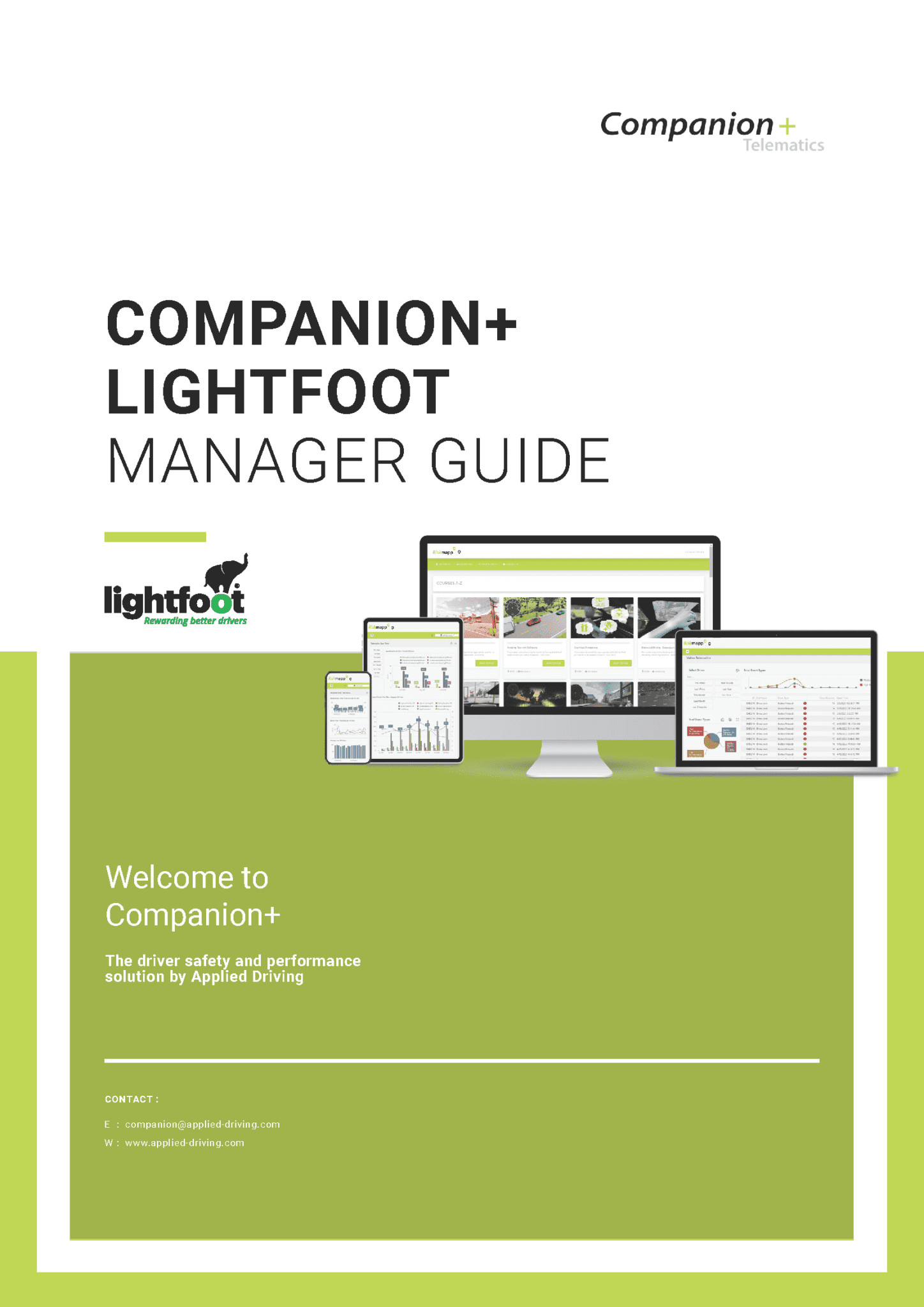 (Lightfoot) Companion+ Manager Guide | Applied Driving