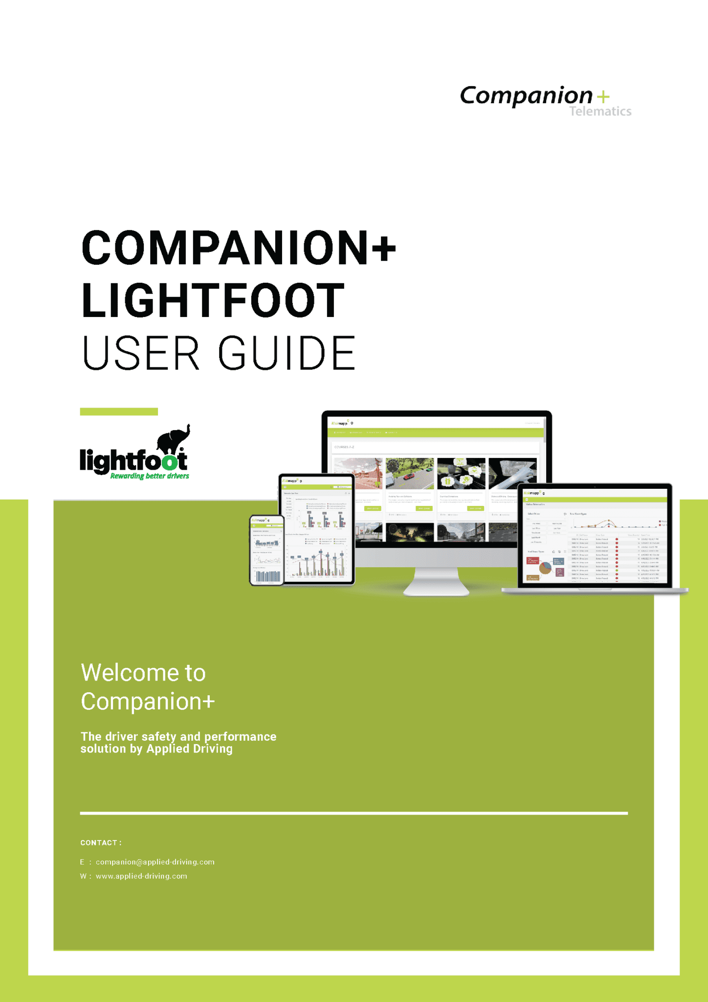 (Lightfoot) Companion+ User Guide | Applied Driving