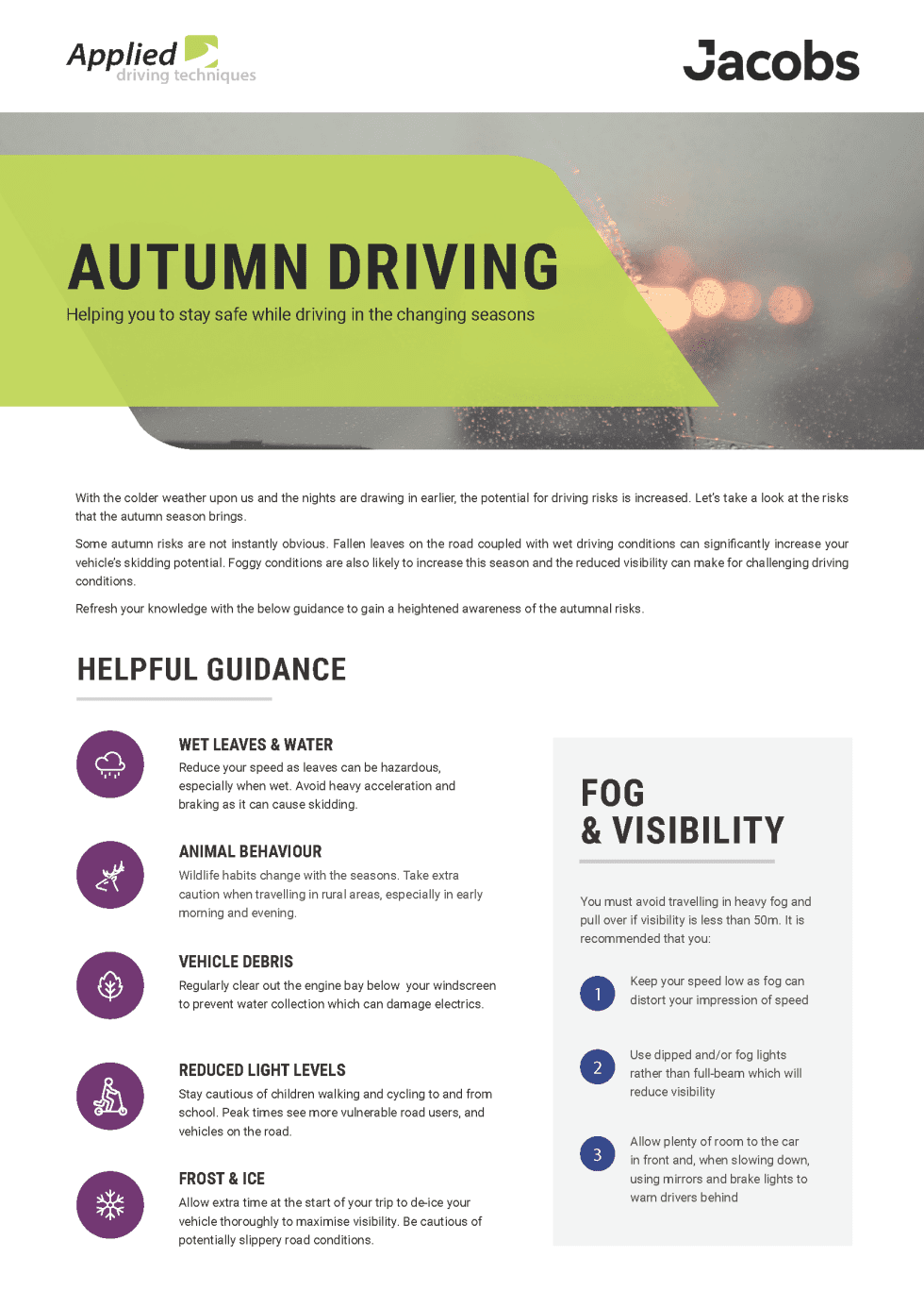 Autumn Driving (Jacobs) | Applied Driving