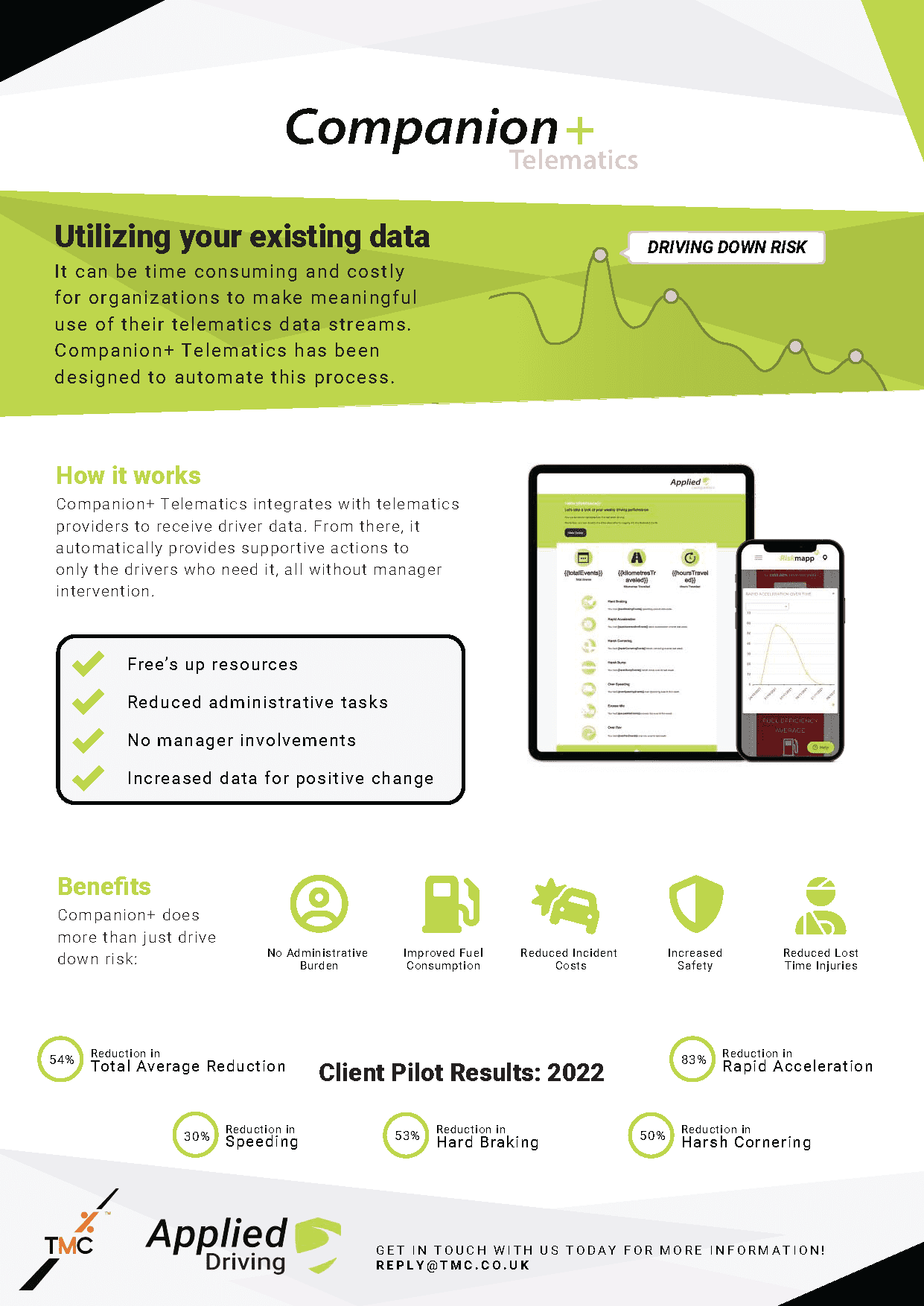 Companion+ Telematics Flyer (TMC) | Applied Driving
